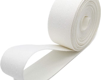 White Cotton Twill Tape | Etsy