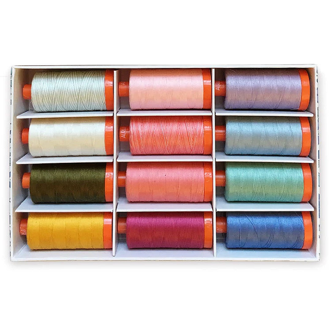Aurifil Designer Collection the English Garden Thread Kit 12 LARGE ...