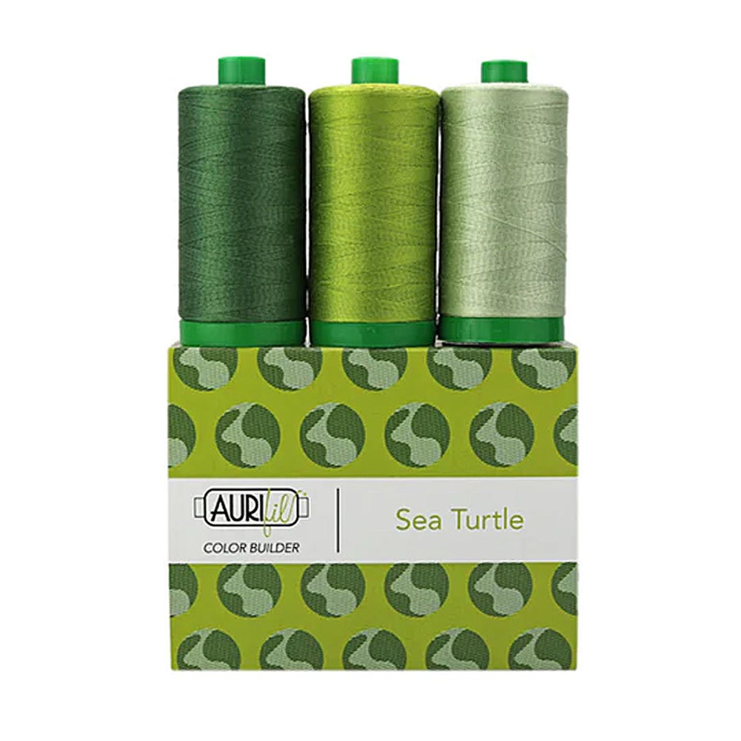 Aurifil HOUSE COLLECTIONS 3 Large Spools Mako Cotton Thread Solid 50WT ...