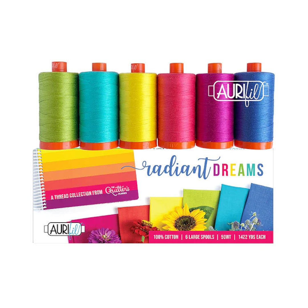 Aurifil Designer Collections Radiant Dreams Thread 6 LARGE SPOOLS ...