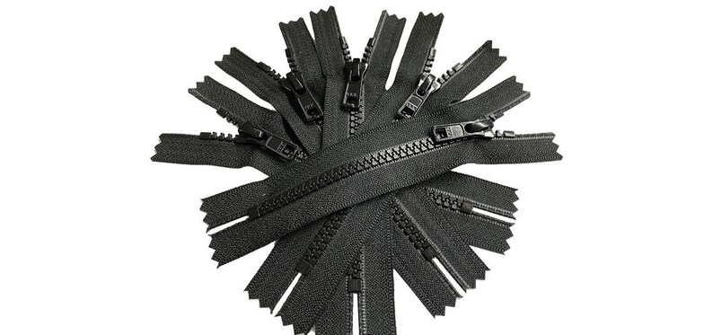 10pcs YKK #5 Vislon Plastic Zipper – Closed End, DIY Sewing (4-36 Inch ...