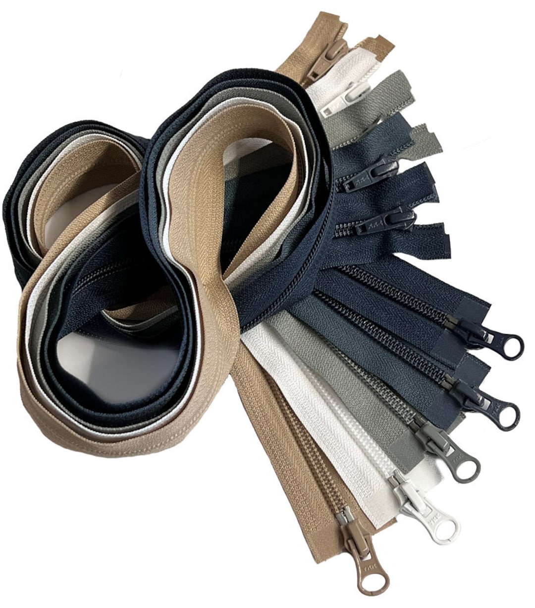 YKK #5 36" Nylon Coil Two-way Jacket Zipper Dual Separating for a Parka ...