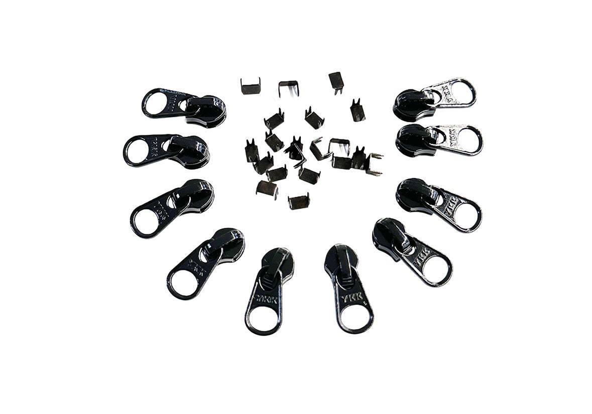 Zipper Repair Solution YKK #3 DFW Coil Single Non‑lock Pull Short Tab ...