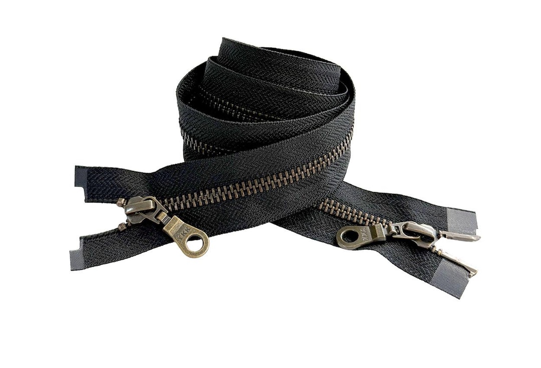 YKK #5 Antique Brass Two-way Jacket Zipper – Doughnut Pull, USA Made - Etsy