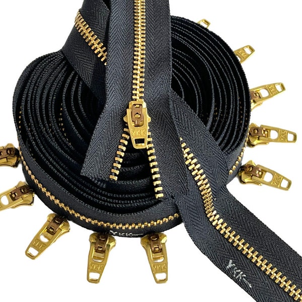 Brass Continuous Zipper - Etsy