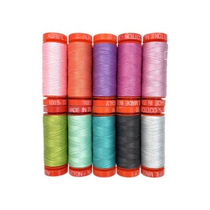 Aurifil Thread Designer Collection - Roar by Tula Pink 10 Small Spools ...