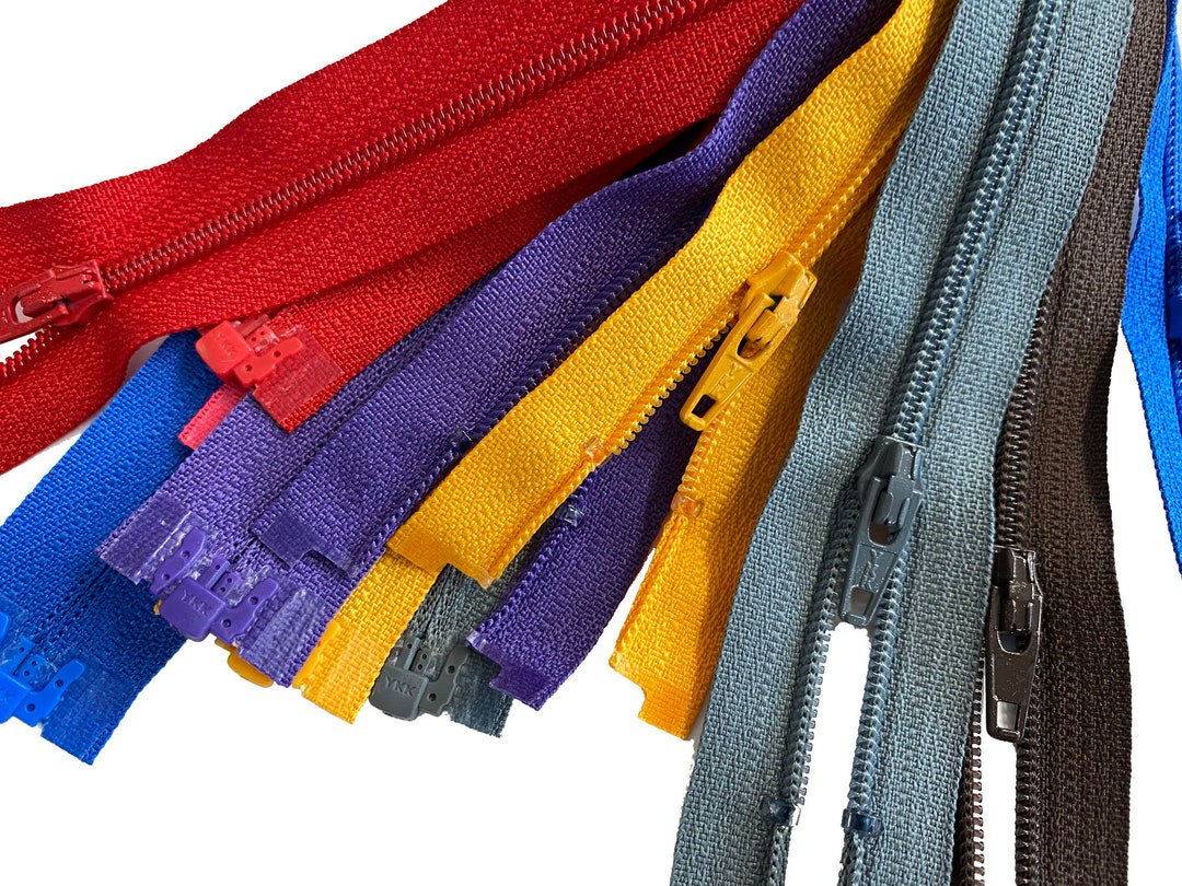 YKK #3 Nylon Coil Separating Zipper – Assorted Colors (5 Pcs) - Etsy