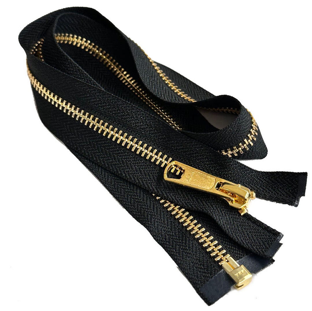 YKK #5 24" EVERBRIGHT Golden Brass Long Pull Separating High-end Jacket ...