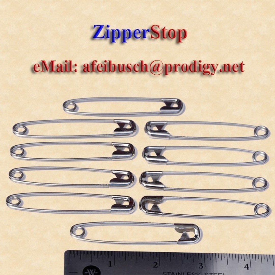 SAFETY PINS 3"- Xtra Large- 3 Inch Number 7 Blanket/safety Pins - 10PCS ...