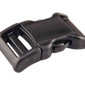 YKK 3/4 Inch Plastic POM Buckle Side-release Single Adjuster or Webbing ...