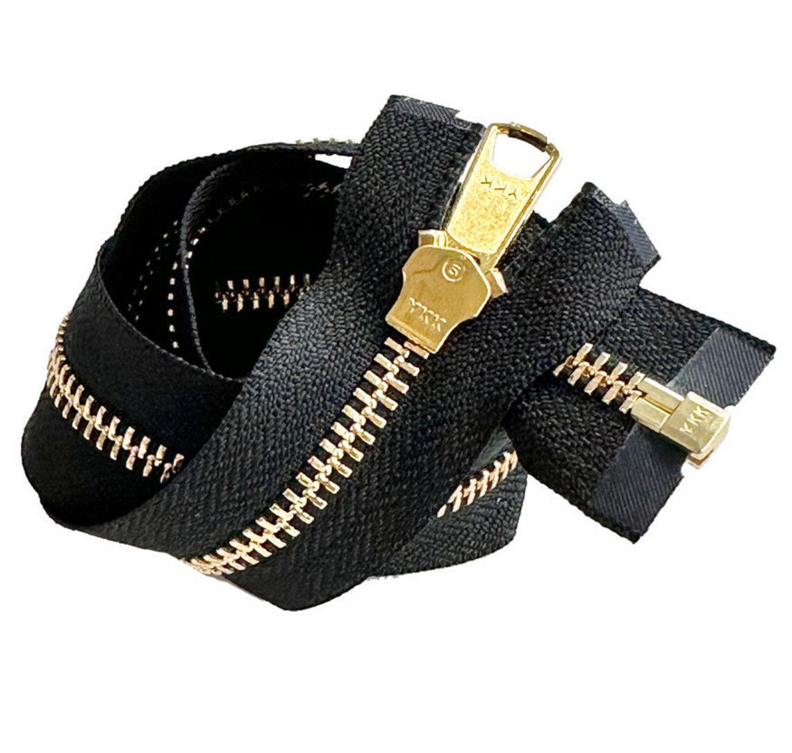 YKK 5 24 EVERBRIGHT Golden Brass Long Pull Separating - Etsy