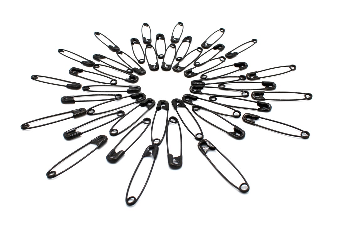 Small Black Safety Pins - 7/8 Inch, 50 Pieces - Etsy