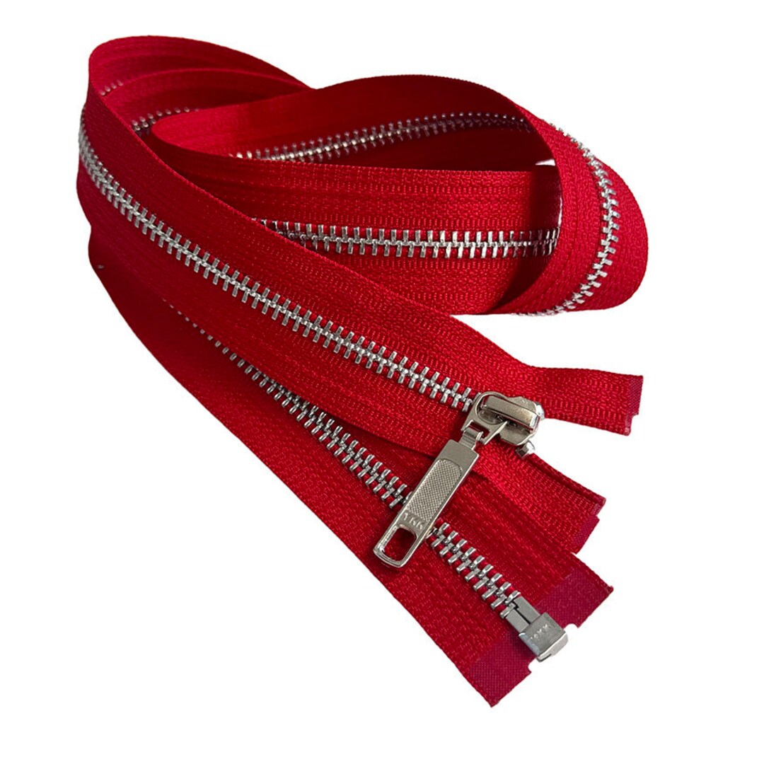 YKK #5 Aluminum Separating Zipper – Jacket Zipper, Sports Drop Pull ...