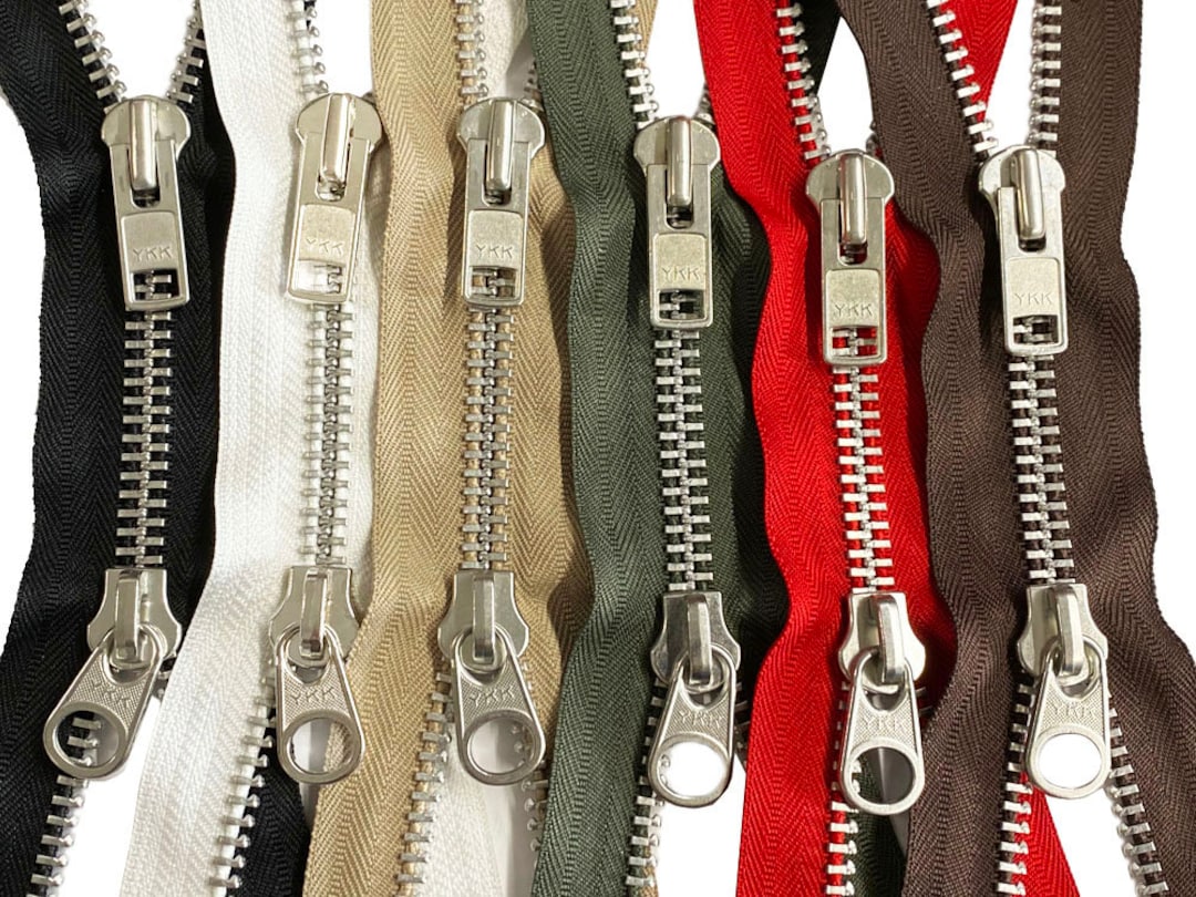 YKK #10 Aluminum Two-way Heavy Duty Zipper – Jacket Coat, USA Made (4 ...