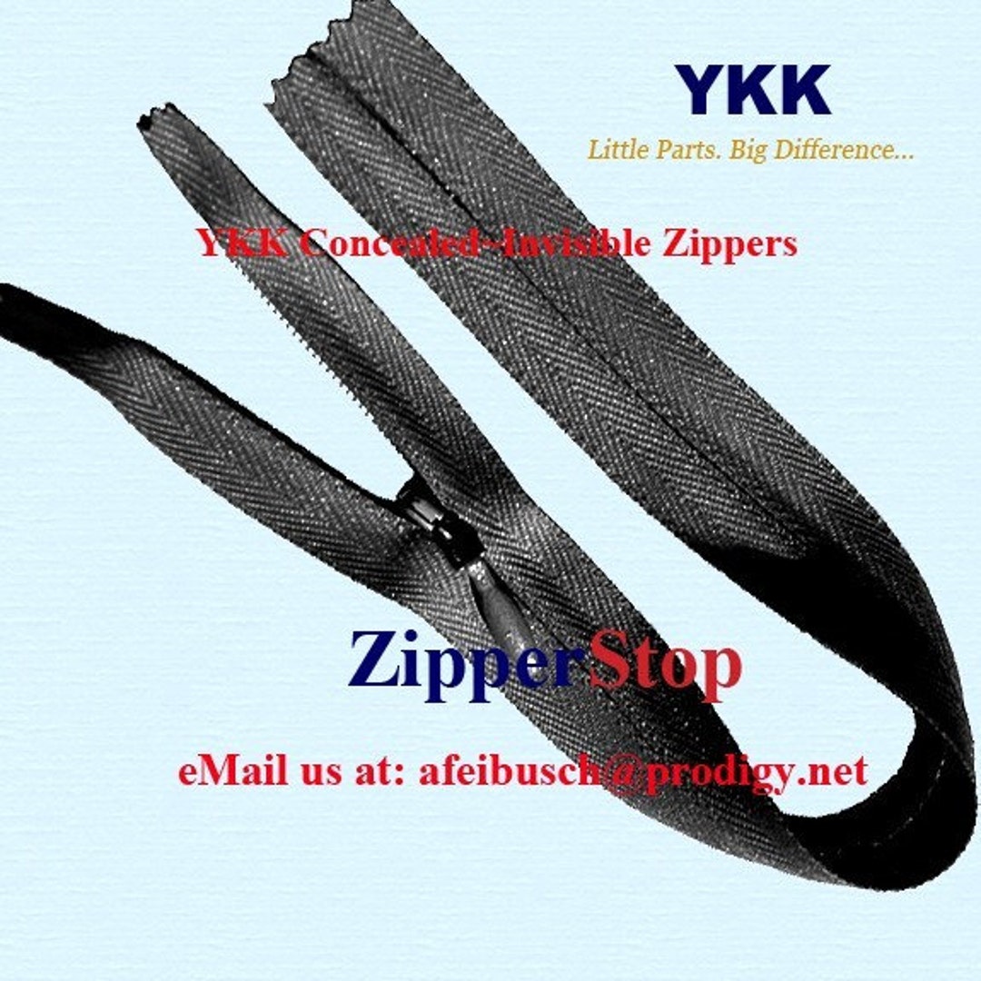 14" WHOLESALE Invisible-concealed Ykk Zippers- 14 Inch - Invisible Zipper - Closed Bottom ...