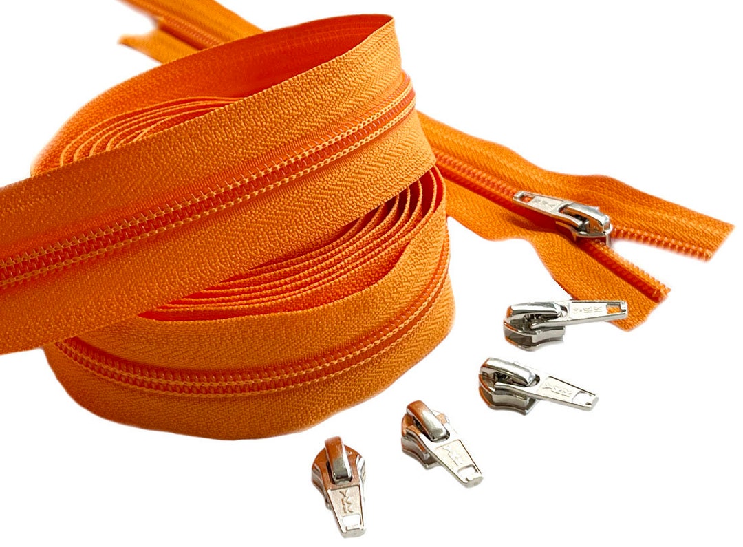 YKK #5 Nylon Coil Zipper by the Yard With Auto Lock Sliders - Etsy