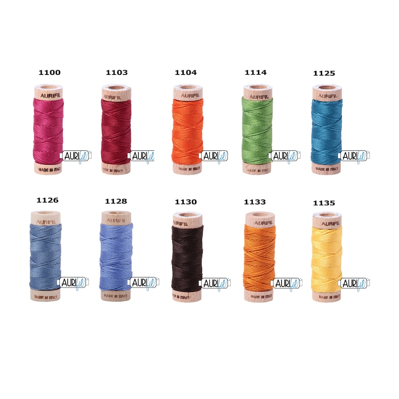 Aurifil Cotton Floss – 18 Yards, Six Strand (choose Your Color) - Etsy