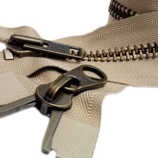 Antique Brass Zipper - Etsy