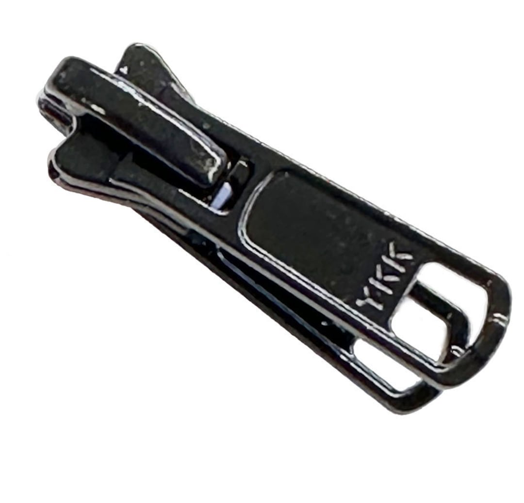 YKK #5 Black Zipper Slider - Double Pull, Vislon Plastic (2/pack) - Etsy