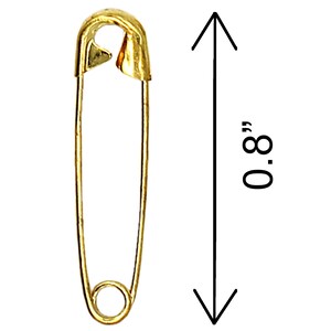 7/8 Inch Number 0 Brass Safety Pins - 1440 per Box - 10 Gross - Gold - Etsy