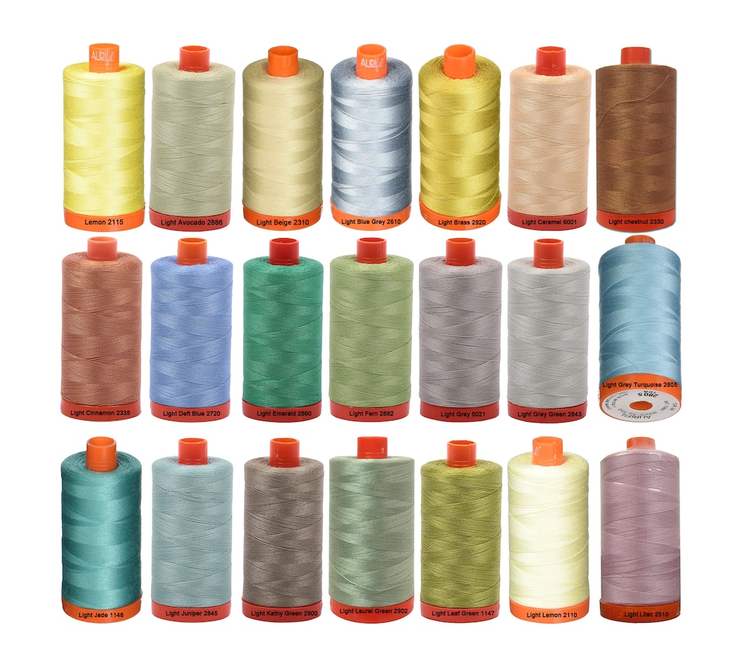 Amazon Aurifil Thread Aurifil A1050-4644 Solid 50wt 1422yds Smoke Blue ...