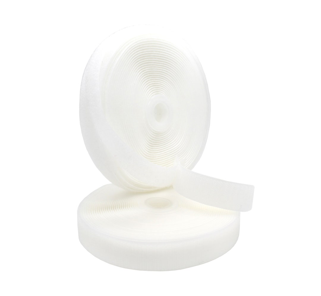 1" White YKK Sew-on Hook and Loop Tape – 10 Yards - Etsy