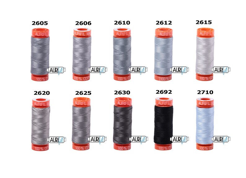 Aurifil 50wt Cotton Thread – 220 Yards, Machine Embroidery, Quilting - Etsy