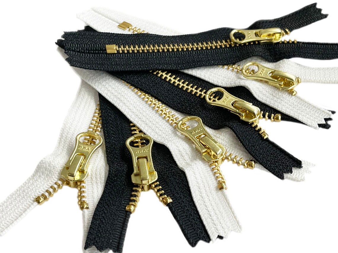 YKK5 Golden Brass Metal Zipper Fancy Pull 5M DA8LH Auto | Etsy