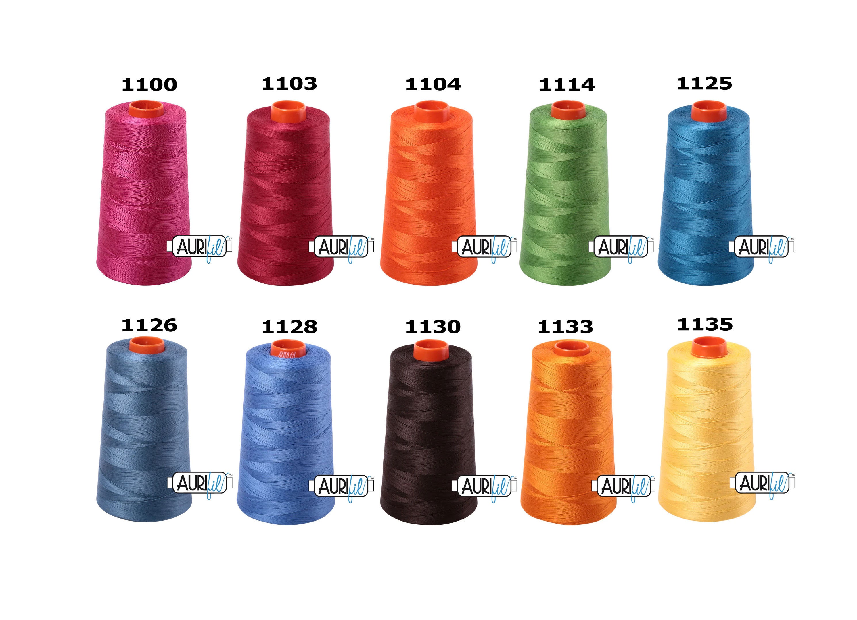 Aurifil 50wt Cotton Thread Cone – 6452 Yards, Sewing & Needle Crafts - Etsy