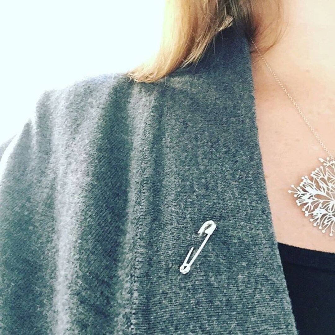 Set of 100 Extra Large Silver Safety Pins ~safety Pins Send a Quietly ...