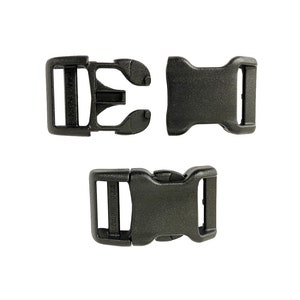 YKK 3/4 Inch Plastic POM Buckle Side-release Single Adjuster or Webbing ...