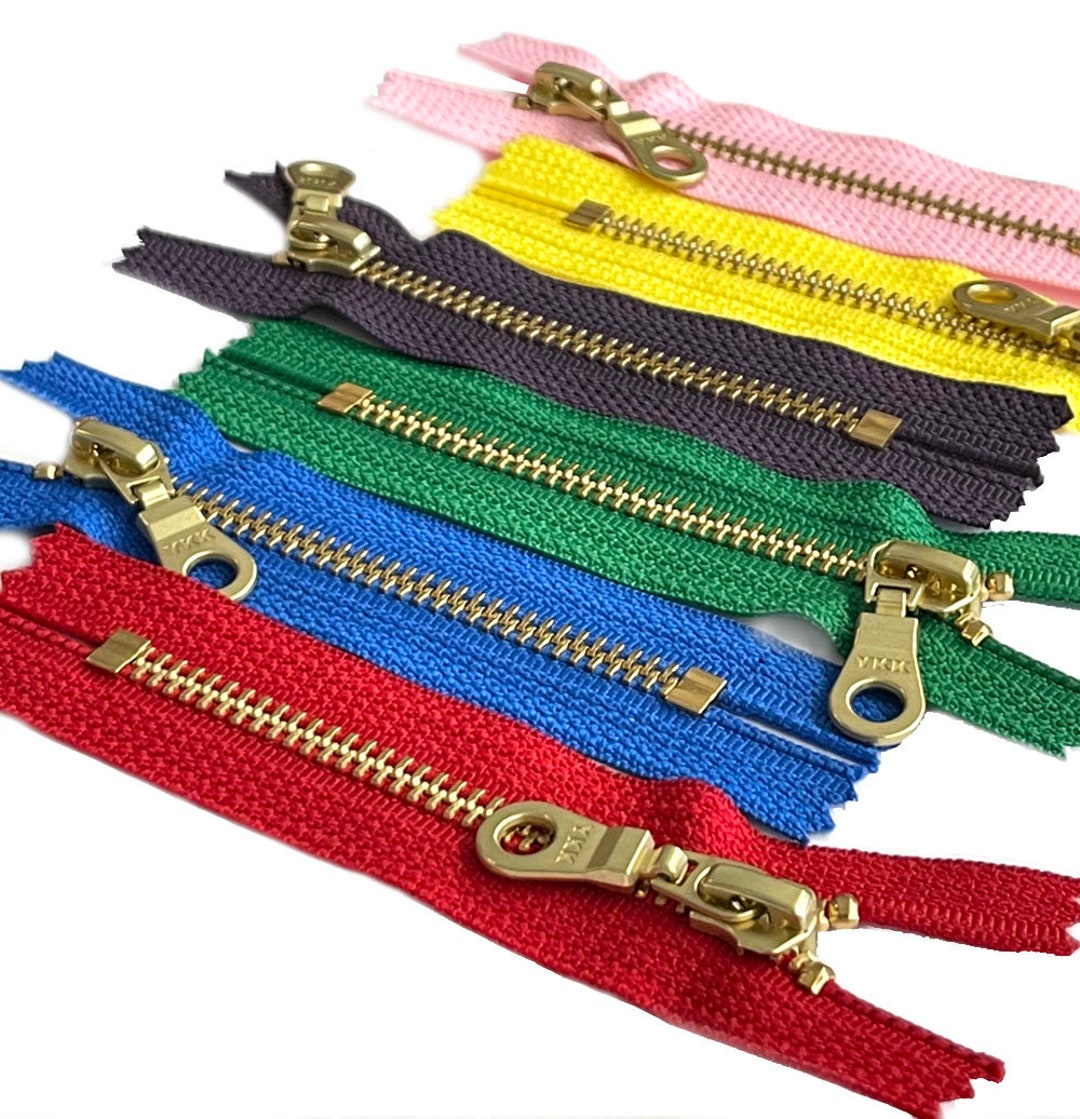 YKK #5 Golden Brass Zipper With Donut Pull, 7 Inch (5 Pack) - Etsy
