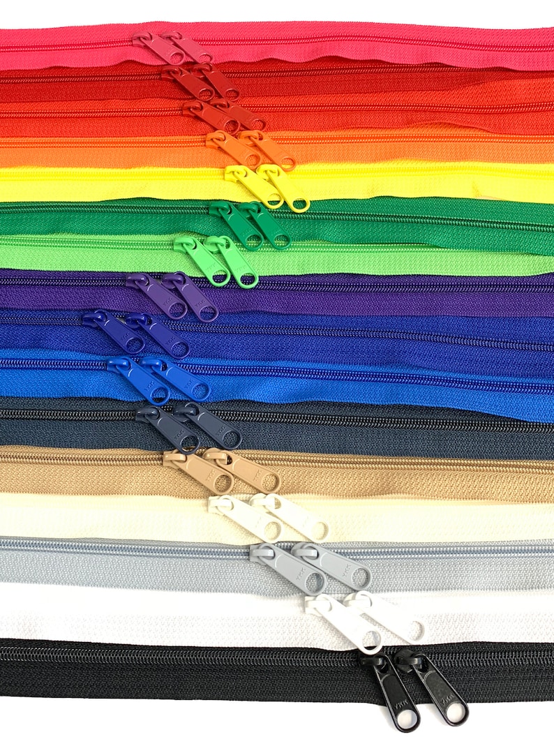 YKK 30 Inch Zipper – 4.5mm Double Pull, Handbag Zippers (made in USA ...