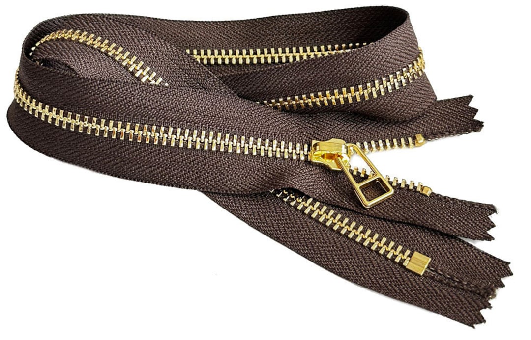 YKK 5 24 EVERBRIGHT Golden Brass Diecast Wire bell Non-locking Slider ...