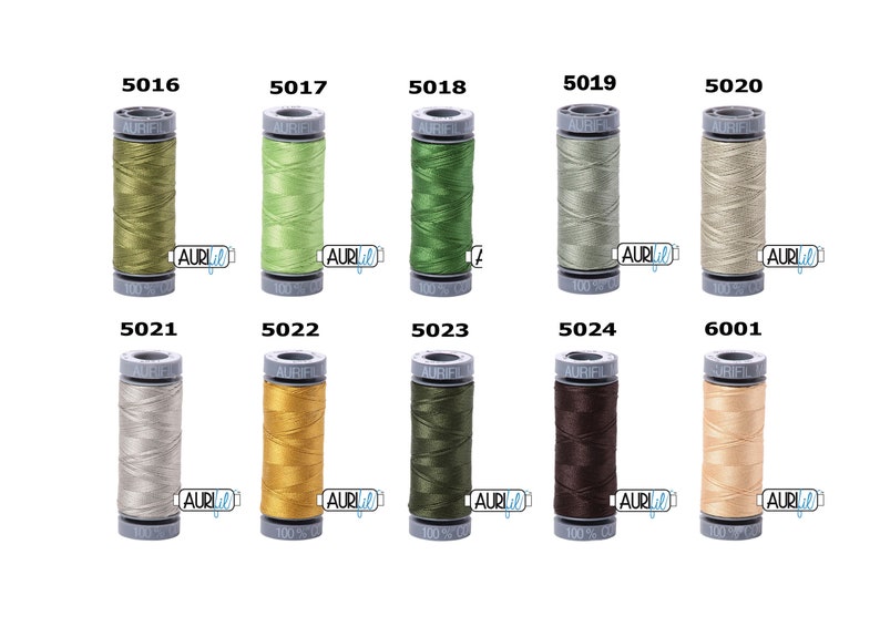 Aurifil 28WT Cotton Thread – 109 Yards, Solid Colors - Etsy