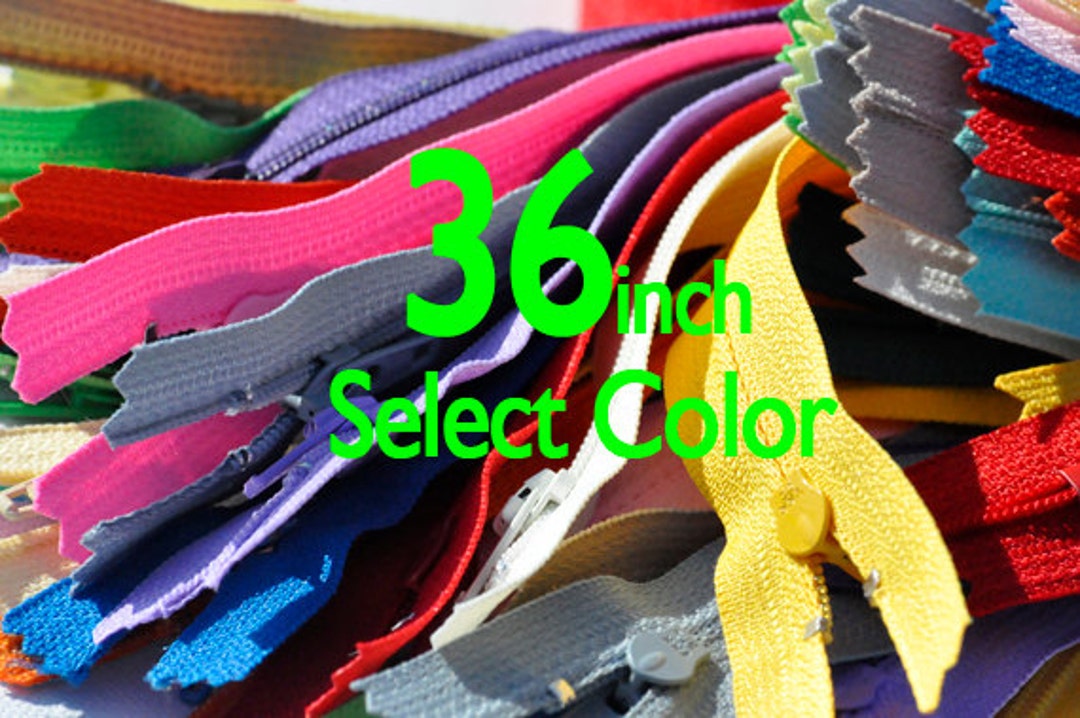 WHOLESALE LONG Zippers- Ykk-made in Usa- 36 Inches YKK Zippers Nylon ...