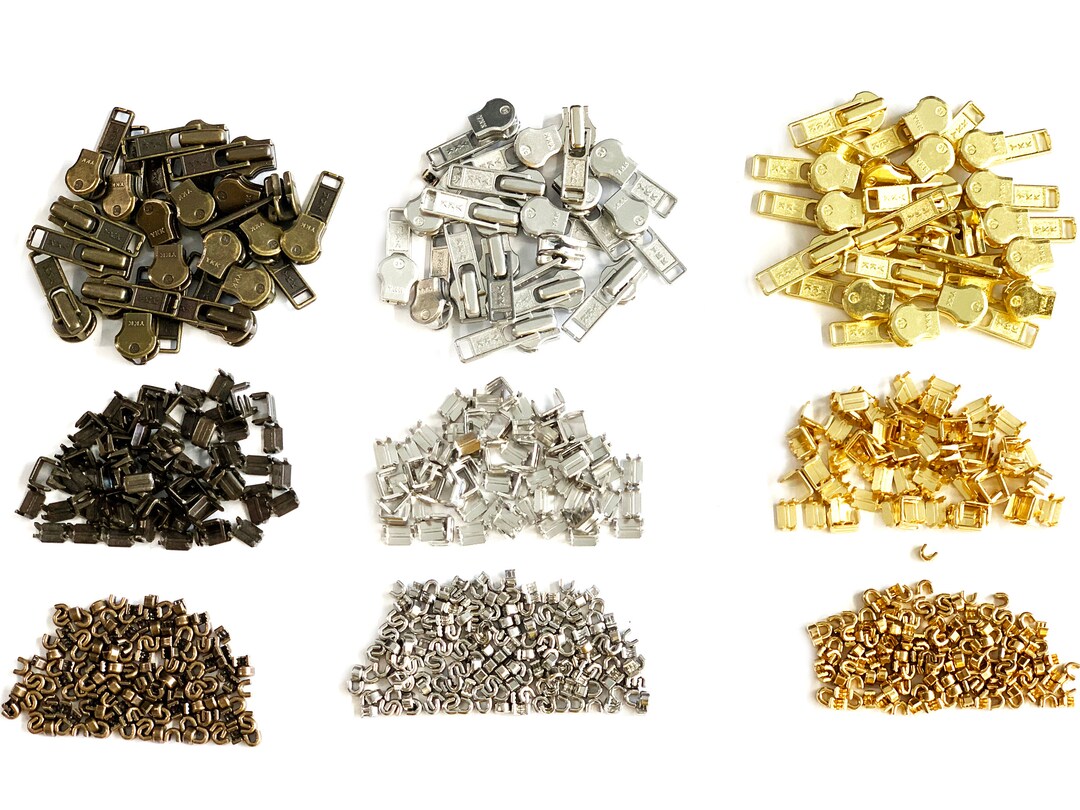 YKK Zipper Repair Kit – Metal Sliders and Stoppers, #3 - Etsy