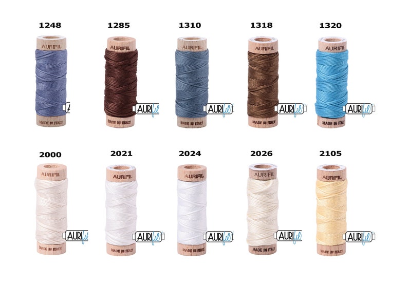 Aurifil Cotton Floss – 18 Yards, Six Strand (choose Your Color) - Etsy