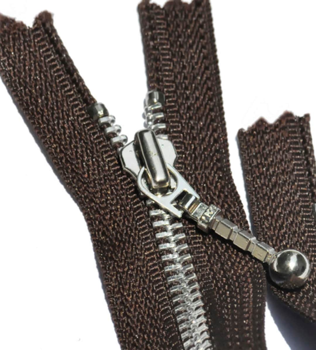 12" WHOLESALE YKK Fancy Zipper-12 Inch YKK Number 5 Aluminum Metal ...