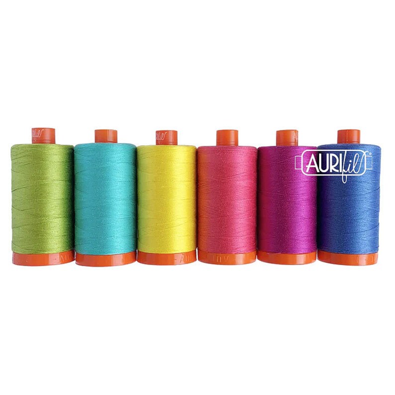 Aurifil Radiant Dreams Cotton Thread Set, 50WT (6 Large Spools) - Etsy