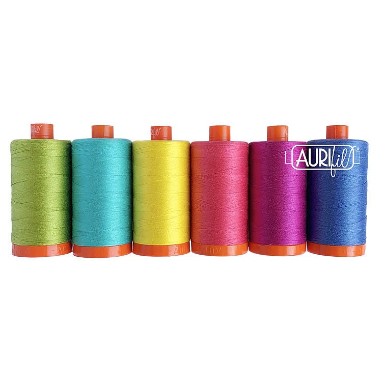 Aurifil Radiant Dreams Cotton Thread Set, 50WT (6 Large Spools) - Etsy
