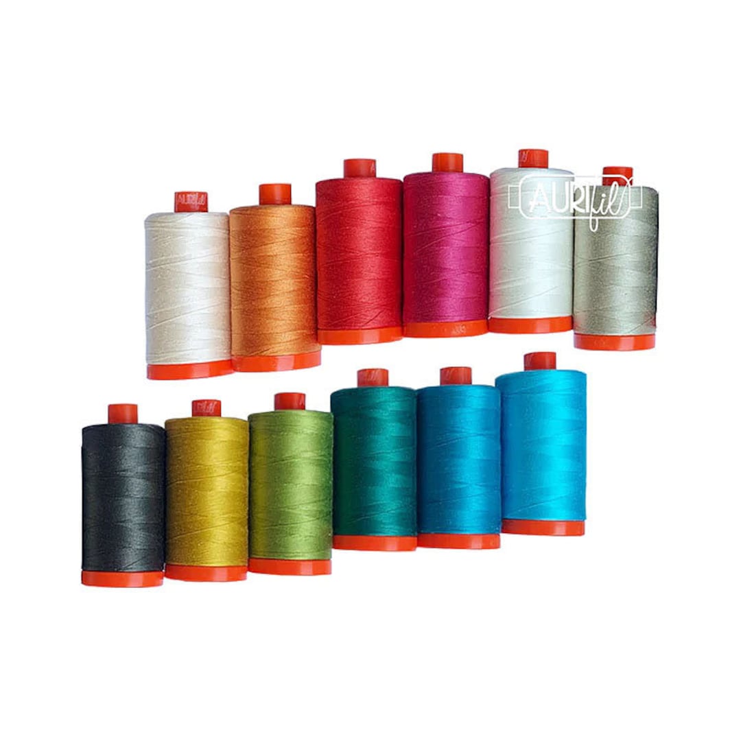 Aurifil Designer Collections Secret Stash Thread Kit 12 LARGE SPOOLS ...