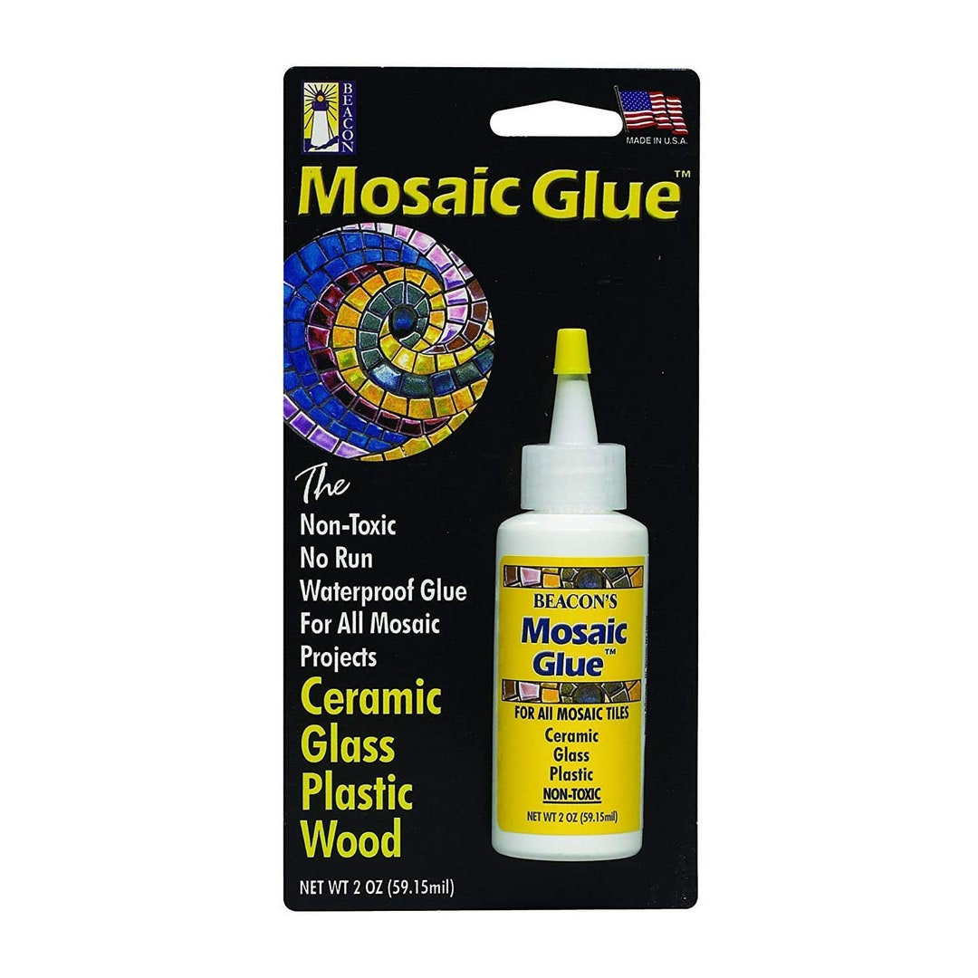 Beacon Mosaic Glue for Ceramic, Glass, Plastic, and Wood, 2-ounce, 1 ...