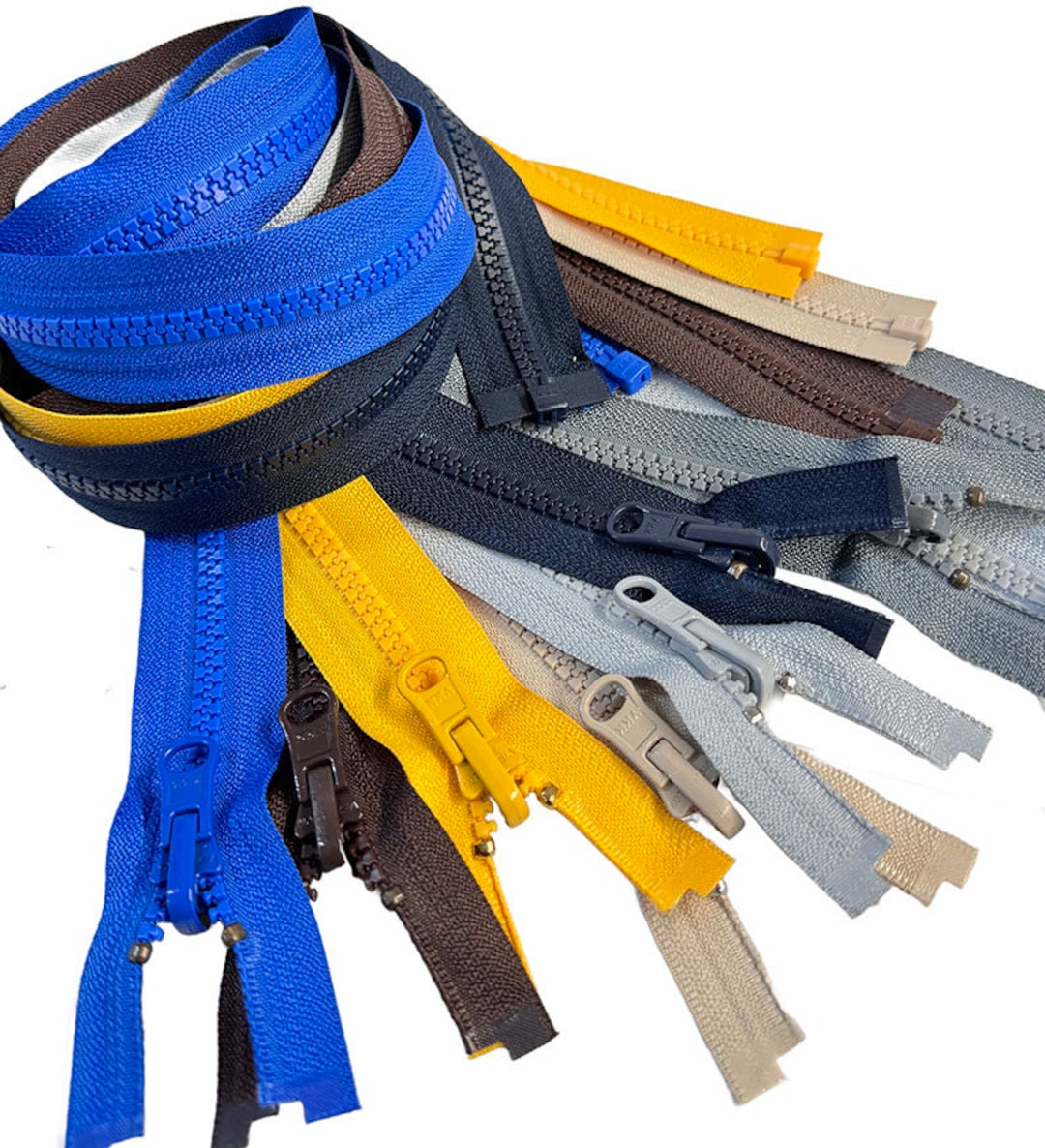 Sale 7pcs YKK #5 36" VISLON Molded Plastic Reversible Jacket Zipper 7 ...