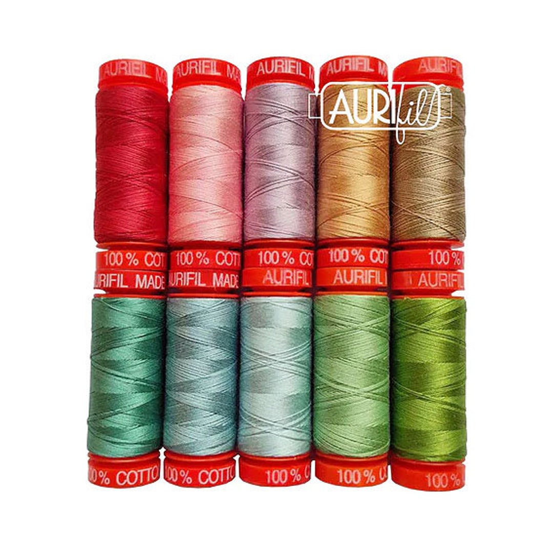Aurifil Thread Kit - Prairie Designer Collections 10 SMALL SPOOLS ...