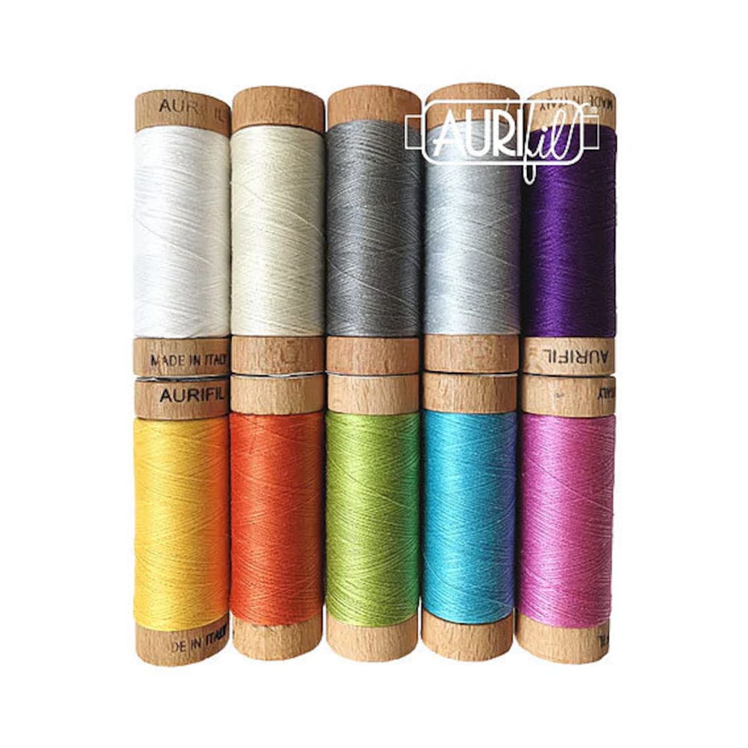 Aurifil Cotton Thread Set – 80wt, English Paper Piecing, Assorted ...