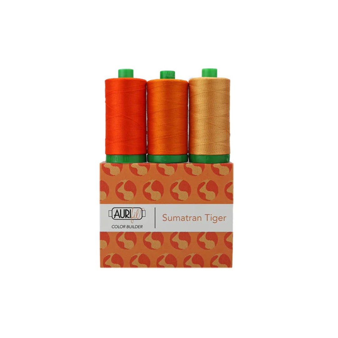 Holiday Sale - Aurifil's Italian Color Builders (50wt) 3 Large Spools ...