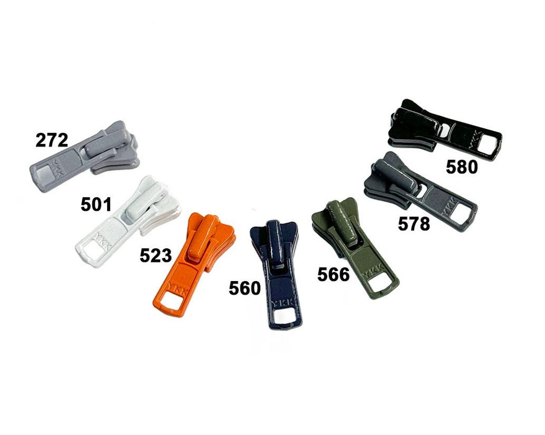 YKK #3 Vislon Auto Plastic Zipper Pulls – Repair Kit, Made in USA ...