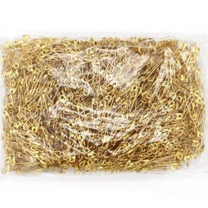 7/8 Inch Number 0 Brass Safety Pins - 1440 per Box - 10 Gross - Gold - Etsy