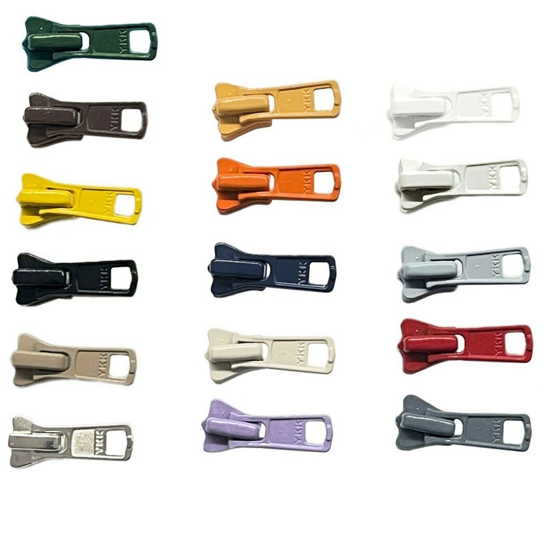 YKK Zipper Repair Kit #5 VISLON Auto-lock Sliders Suitable for Plastic ...